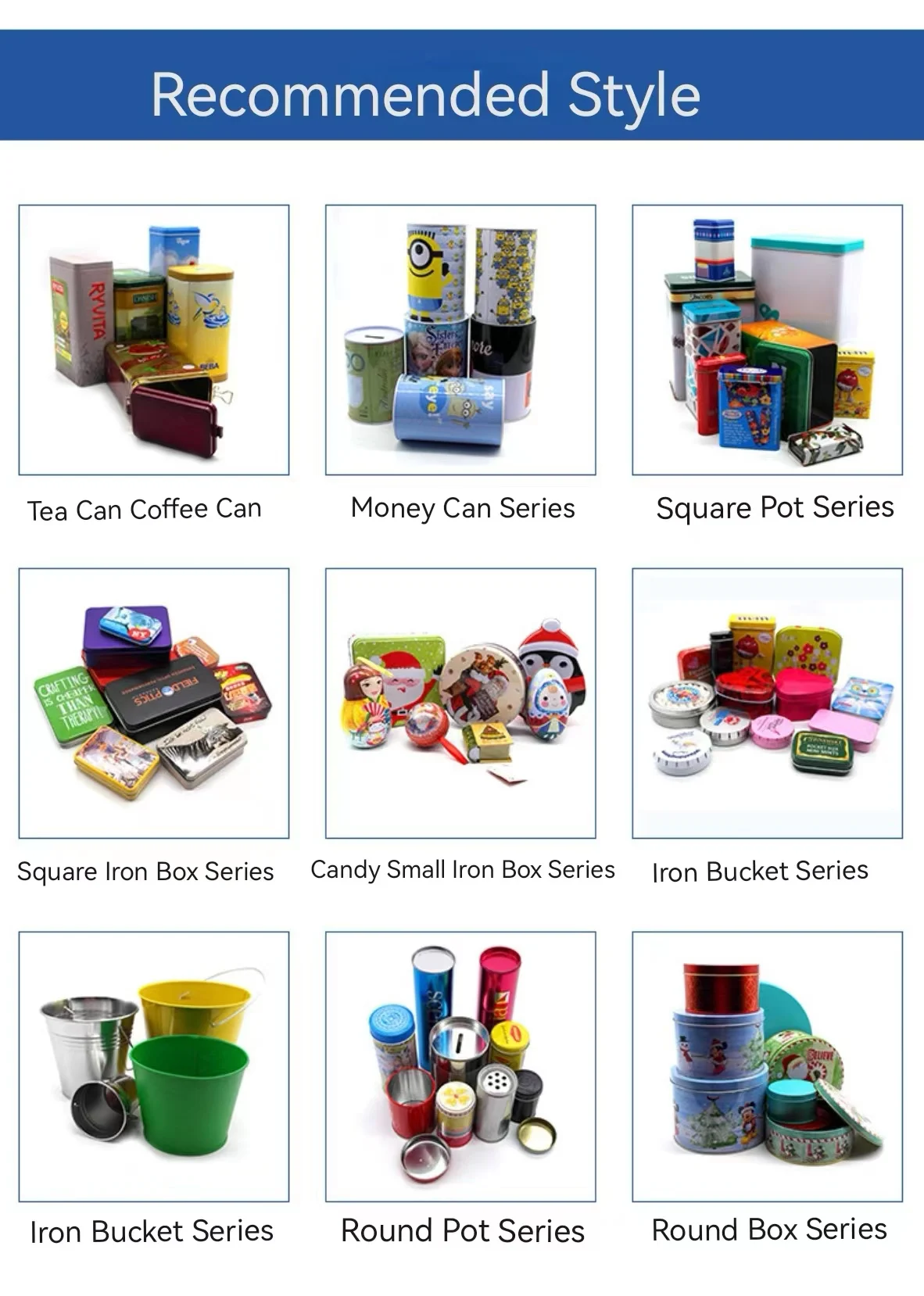 Ice Tin Buckets Customized Logo Metal Ice Buckets Galvanized Ice ...