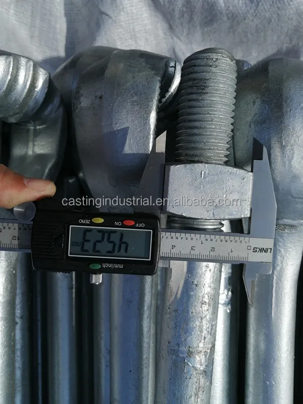 Hdg Quad Eye Anchor Rod With One Square Nut 1 1/4''x9' - Buy Anchor Rod ...