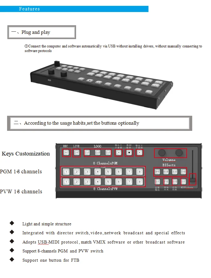 VMIX MIDI Controller - Ruggedized Live Broadcast Gear