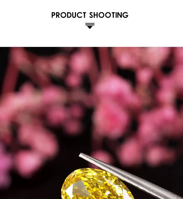 Hthp Cvd Lab Yellow Diamoand 0.5ct 1ct 2ct 3ct Fancy Vivid Color Loose ...