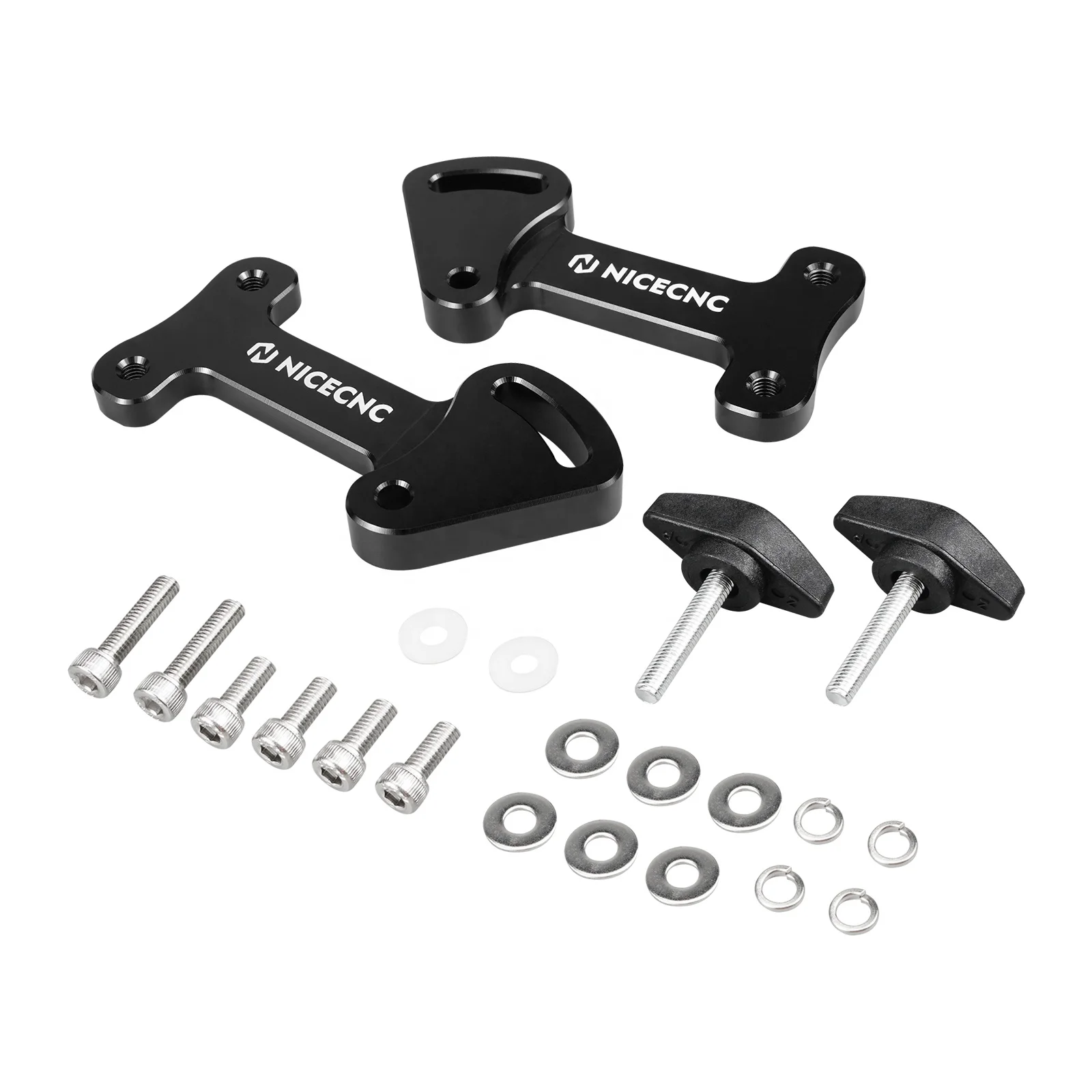 Nicecnc 3.25" Aluminum Motorcycle Windscreen Bracket Risers For ...