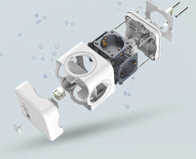 Socket Power Cube / Socket Block / Multiple Sockets In Cube Shape With ...