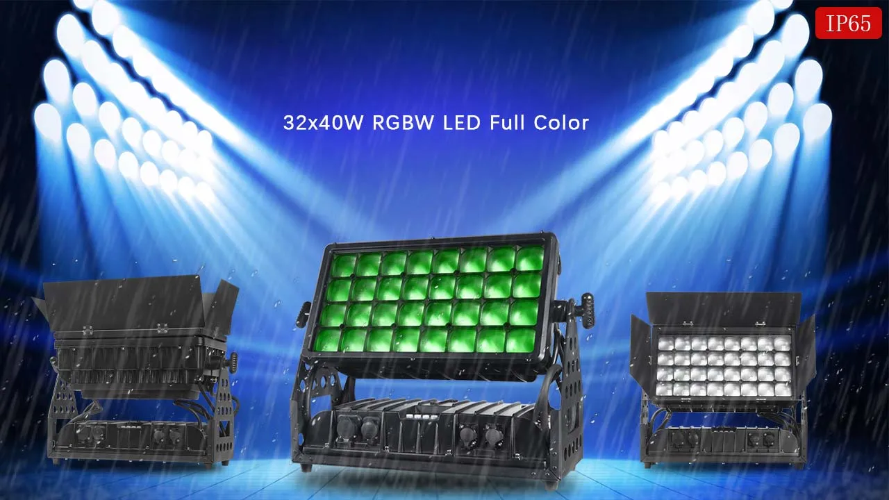 Aluminum Housing 32x40w Outdoor DMX RGBW LED City Color Light