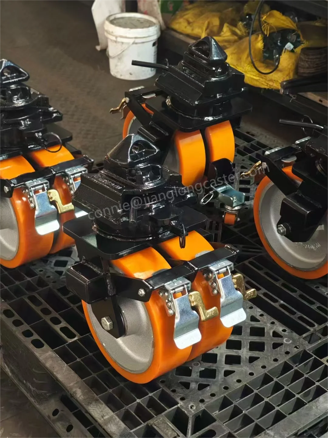 Heavy-Duty ISO Container Shipping Caster Wheels Roller Kit Super Cast ...