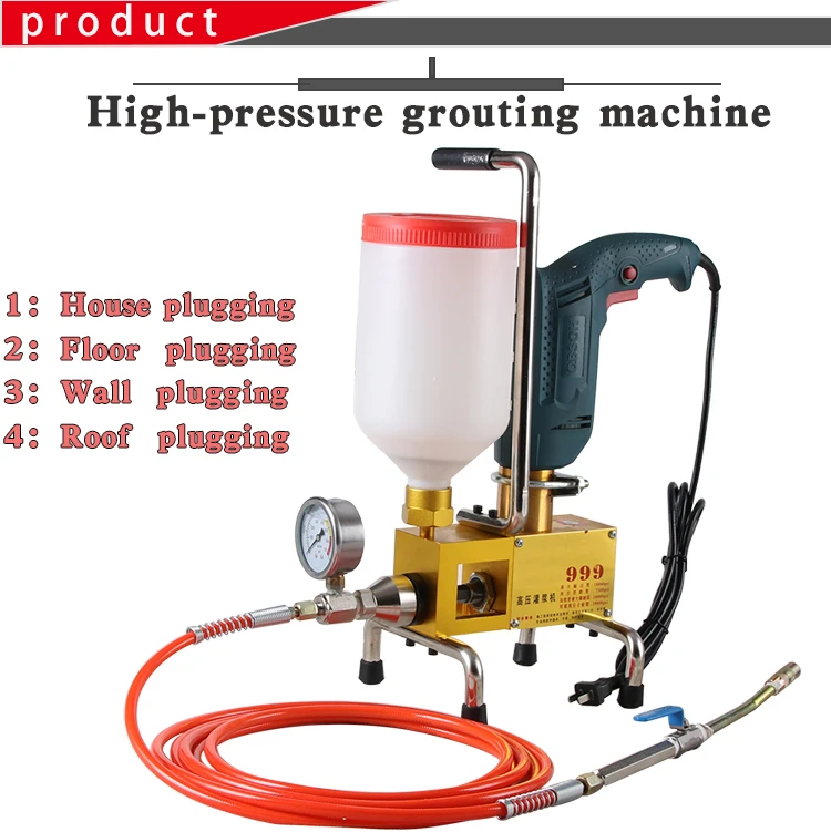 Small Size High Pressure Electric Concrete Cement Grouting Machine ...