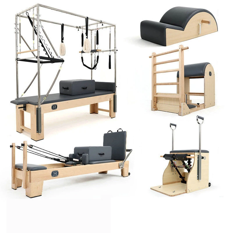 Maple Trapeze Pilates Reformer Bed with Tower Wood Pilates Reformer