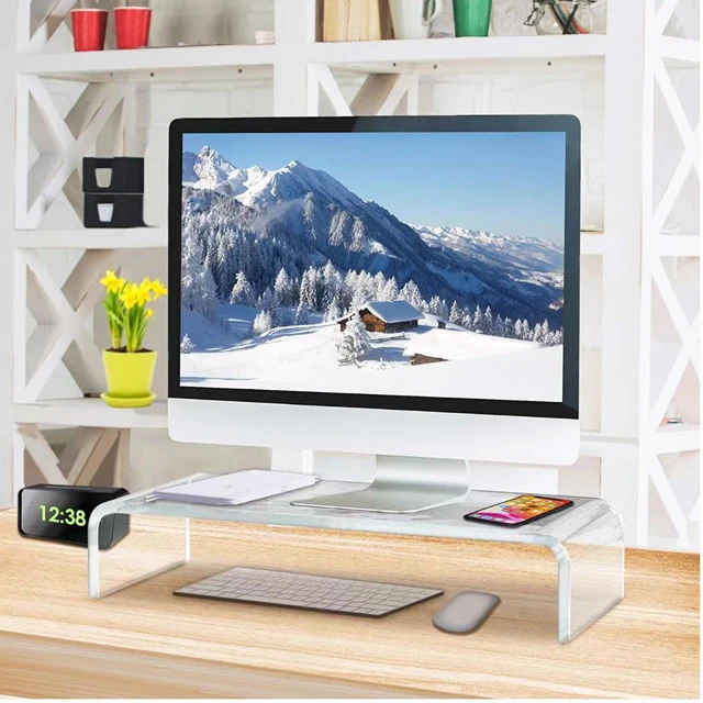 Custom Size Acrylic Monitor Riser/computer Stand For Home Office ...