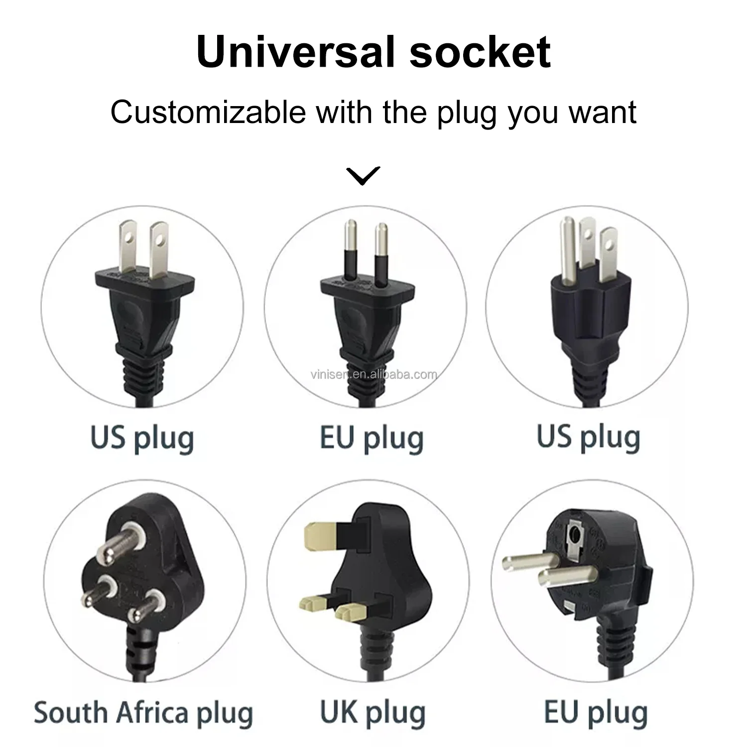 5 Way Multi Socket Extension Cord - Safe & Convenient Power