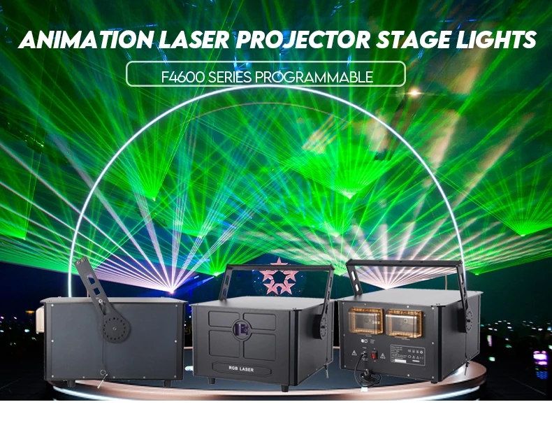 50w Outdoor Waterpoof Ilda Rgb Animation Laser Light Stage Show ...