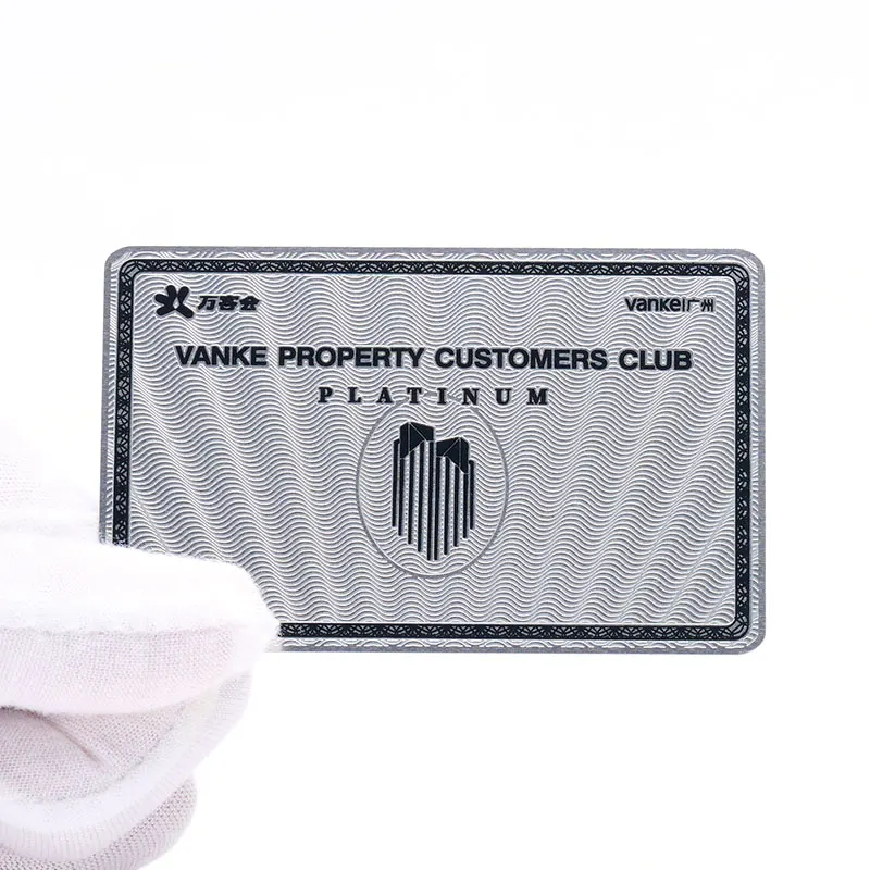 Mirror Polished Metal Card Laser Engraving Stainless Steel