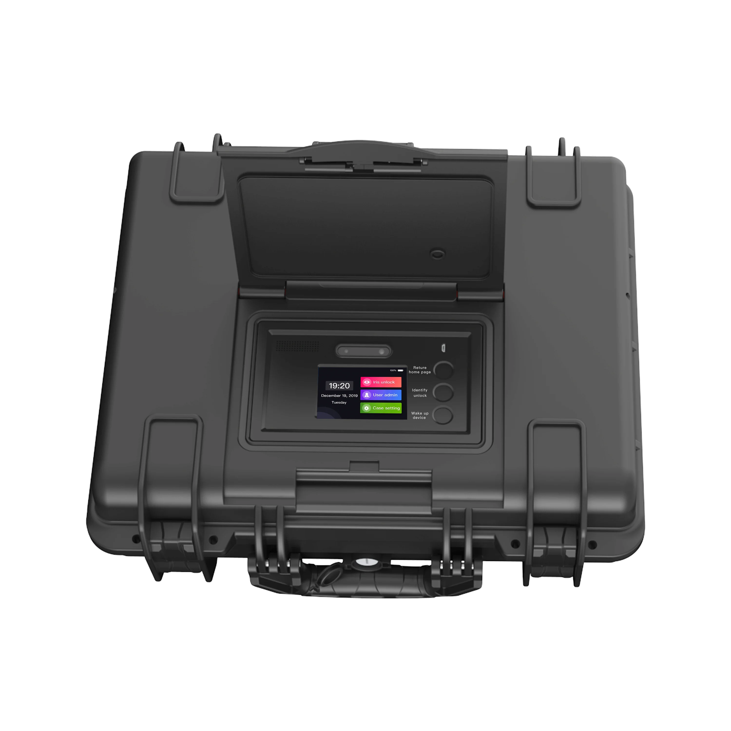 443414 Iris Fingerprint Safe Case Smart Safety Case Biometric Lockbox ...