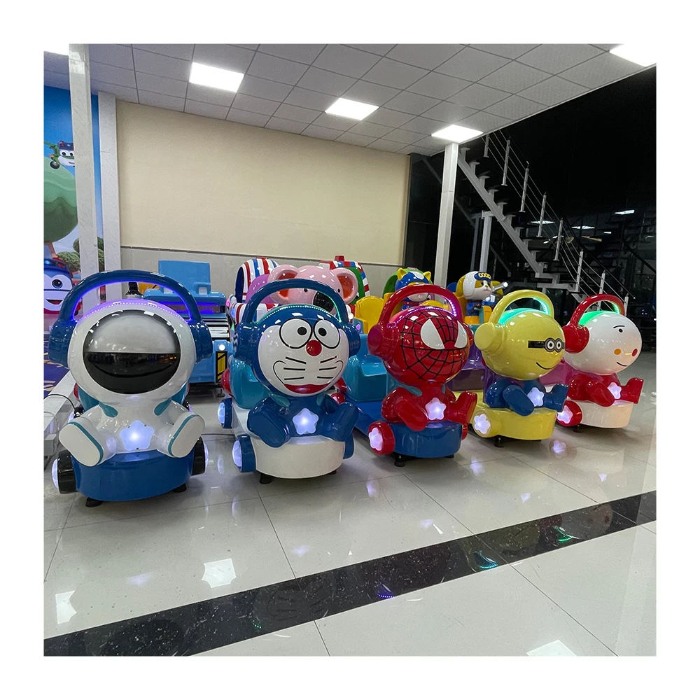 New Kiddie Rides Coin Operated Fiberglass Swing Electric Car Small ...