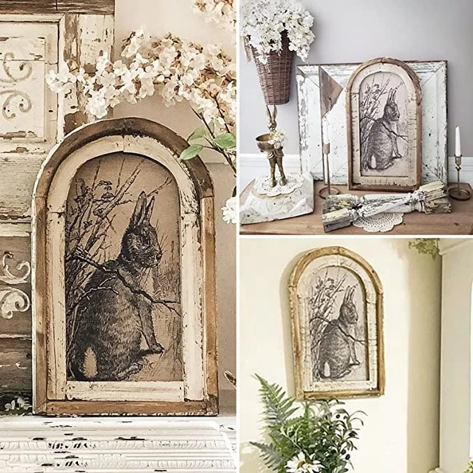 Rabbit Wall Art Farmhouse Decor, rustic rabbit wooden wall decor, Bunny ...