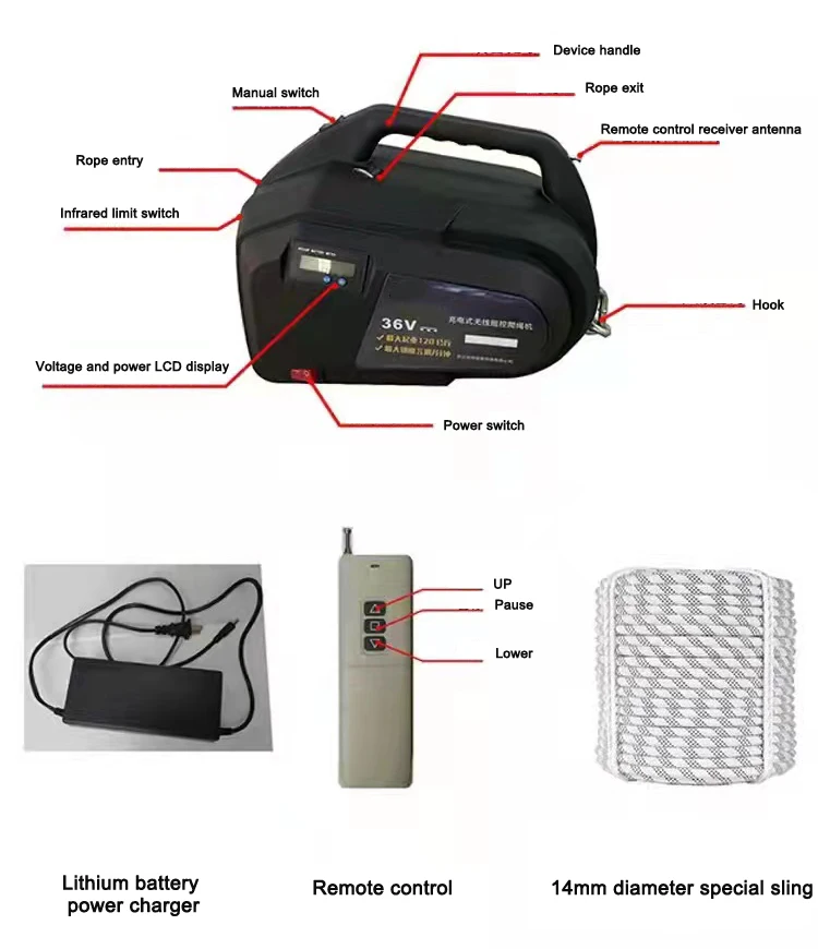 Electric Remote Control Lifting Tool - Automatic Rope Climbing Machine ...