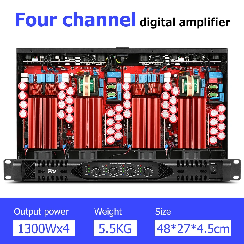 Alibaba.com: 1U 4-channel 1300W Class D digital amplifier for KTV and ...