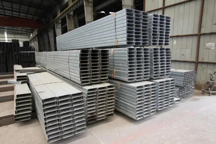 Cold Formed Steel Structural Roof Purlins Galvanized Steel Z C Purlin ...