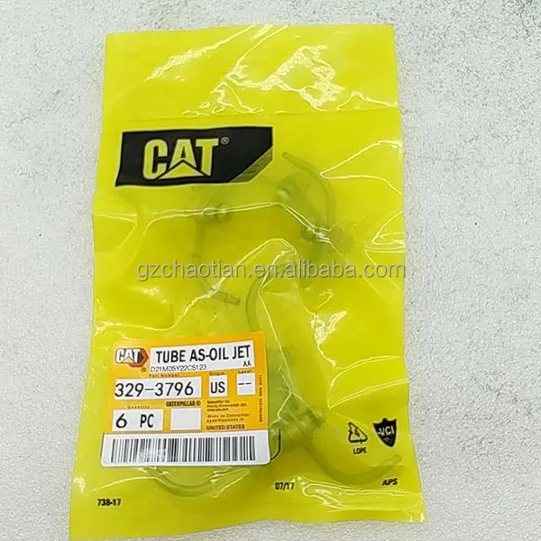 Excavator piston cooling oil cooler 3293796 for CAT engine C7.1 C6.6 ...
