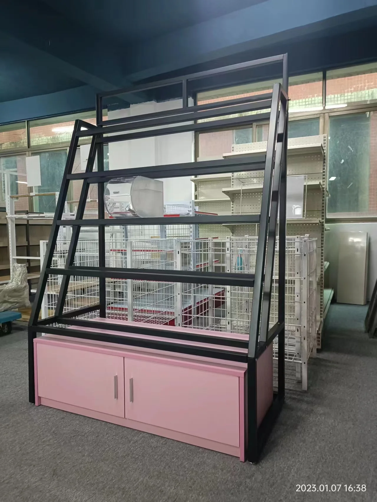 Color Candy Display Rack - Modern Acrylic Stand for Snacks