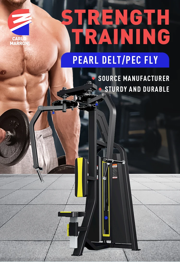 Hot Sale Pec Fly Fitness Equipment Pin Loaded Pearl Delt/PEC Fly ...