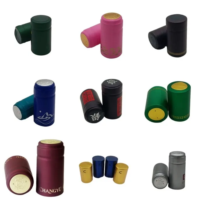 Embossed Logo 30mm Wine Bottle Capsule Shrink Caps Pvc Shrink Capsule ...