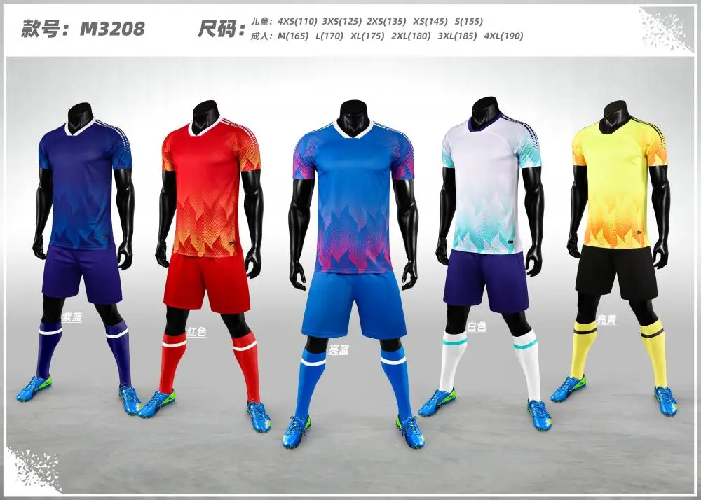 Wholesale Custom Sublimation Printing Soccer Uniforms Shirts Set Team ...