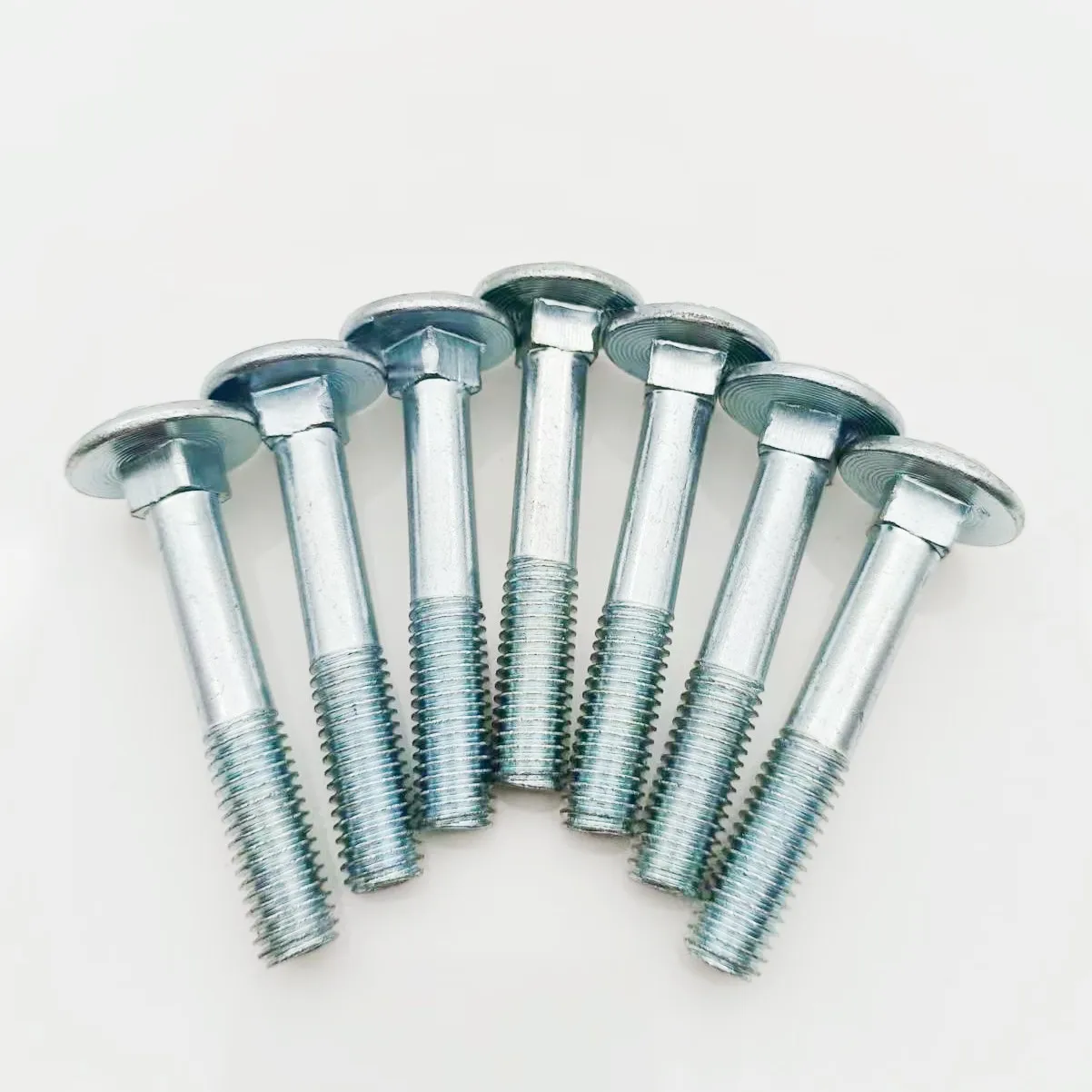 Metric Galvanized Round Head square Neck Bolts DIN 603 A2-70 coach ...