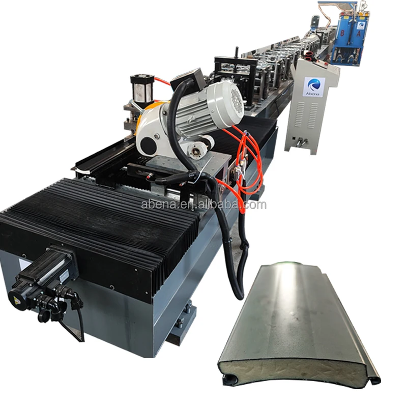 High Security Galvanized Shutter Door Roll Forming Roller Shutter Garage Doors Making Machine ...