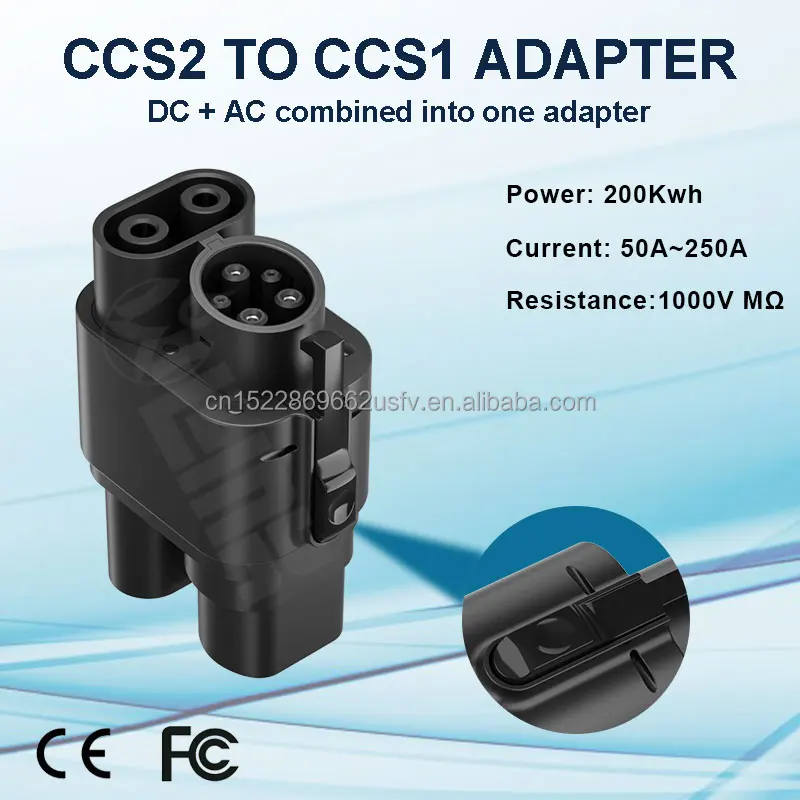 Dc Charging Ccs Combo 2 Adapter Ccs Combo 1 To Ccs2 Adapter For Ev Connectors - Buy Adapter Ccs2 ...