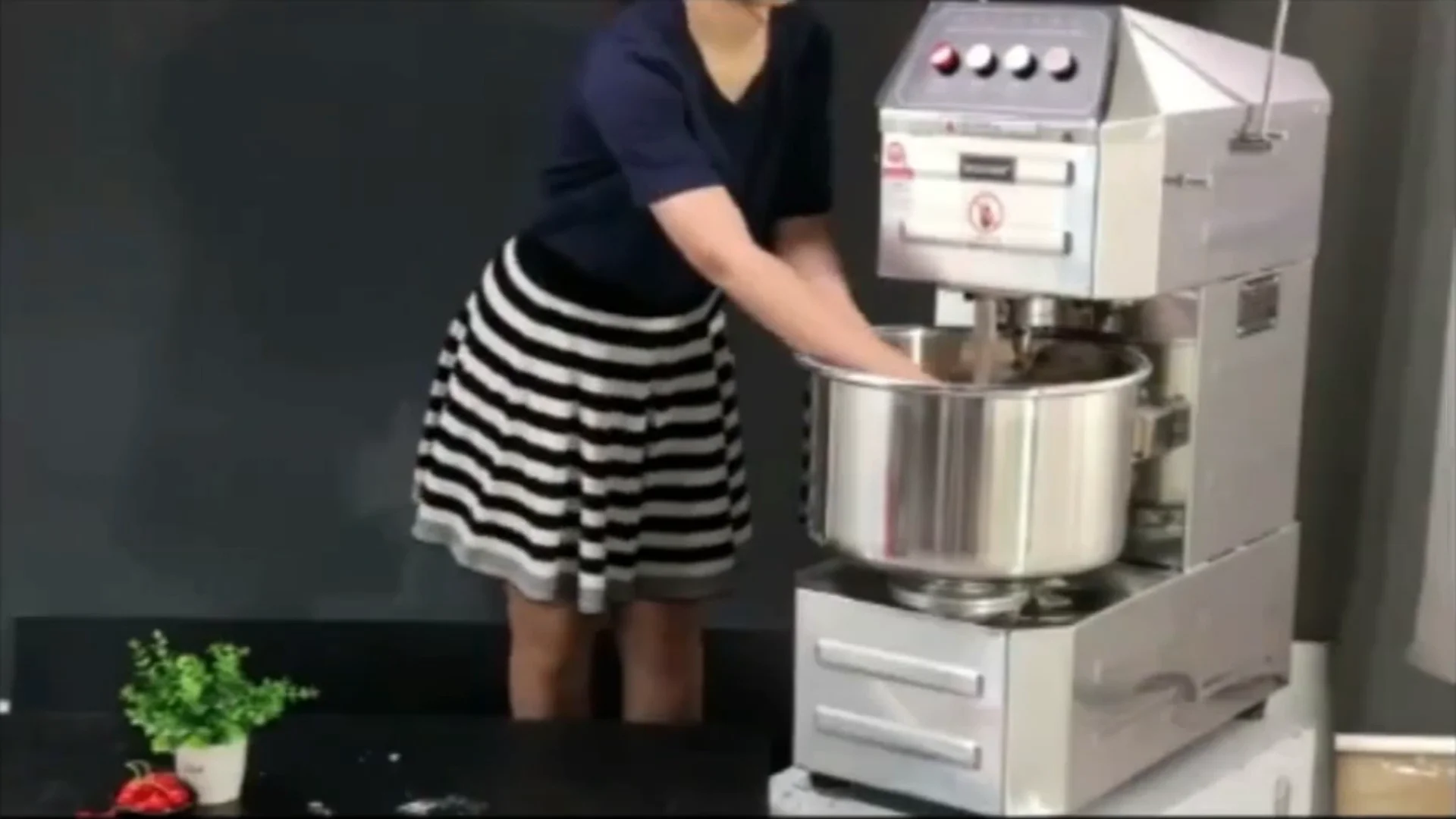 Professional Ce Commercial 20l Double Speed Bread Spiral Dough Mixer ...