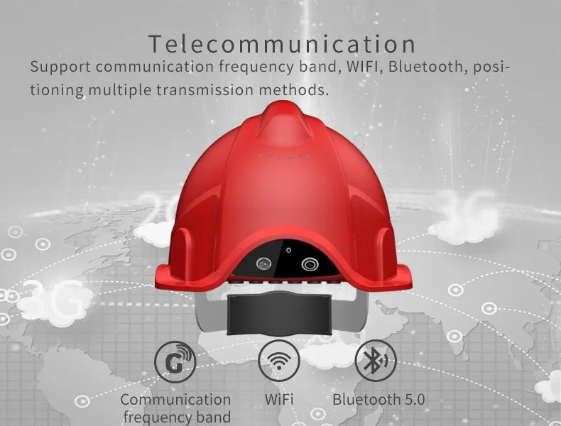 Jepower GPS Positioning LED Lighting 4G Smart Helmet
