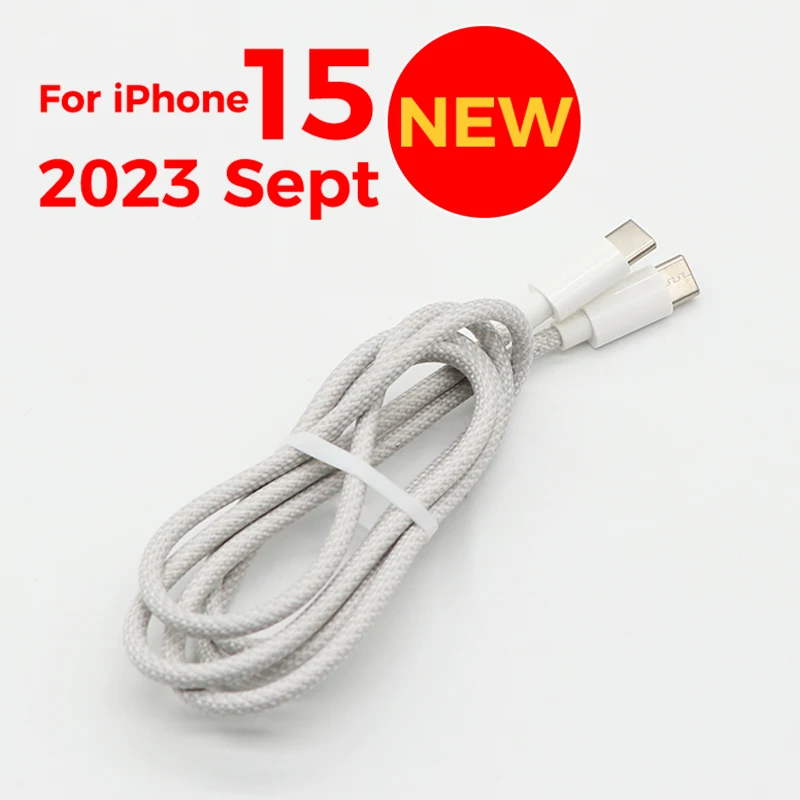 1m Braided Cable Type C To Type C For Iphone 15 60w Fast Charging Data ...