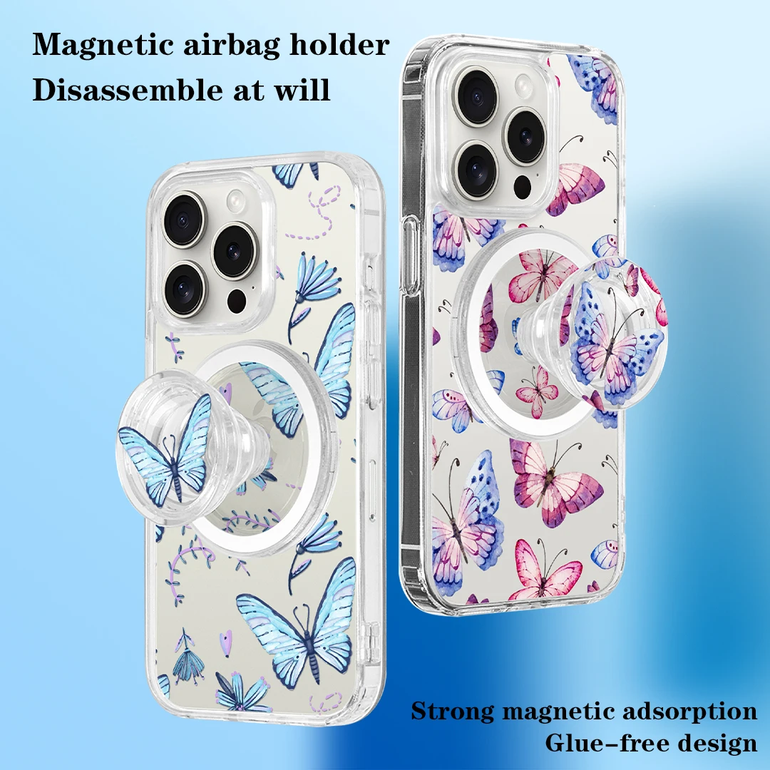 In Stock Custom Design Clear Protective Magnet Phone Cover For Iphone ...