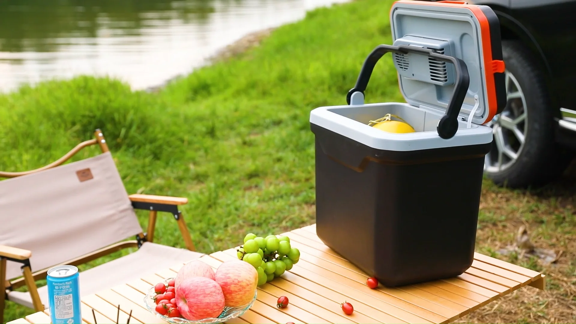 24 Liter Camping Car Fridge 12v Electric Cooler Box Low Noise Sports ...