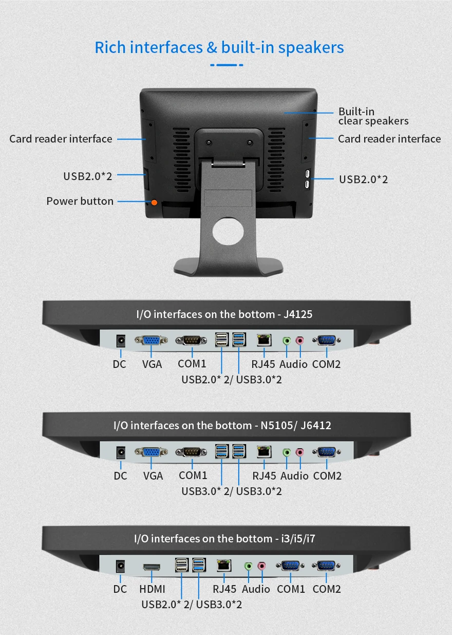Various Colors for Option White Pos Restaurant Pos Service Equipment ...