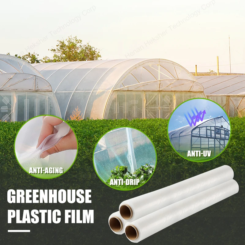 Transparent 180 200 Micron UV Resistant LDPE Film for Greenhouses
