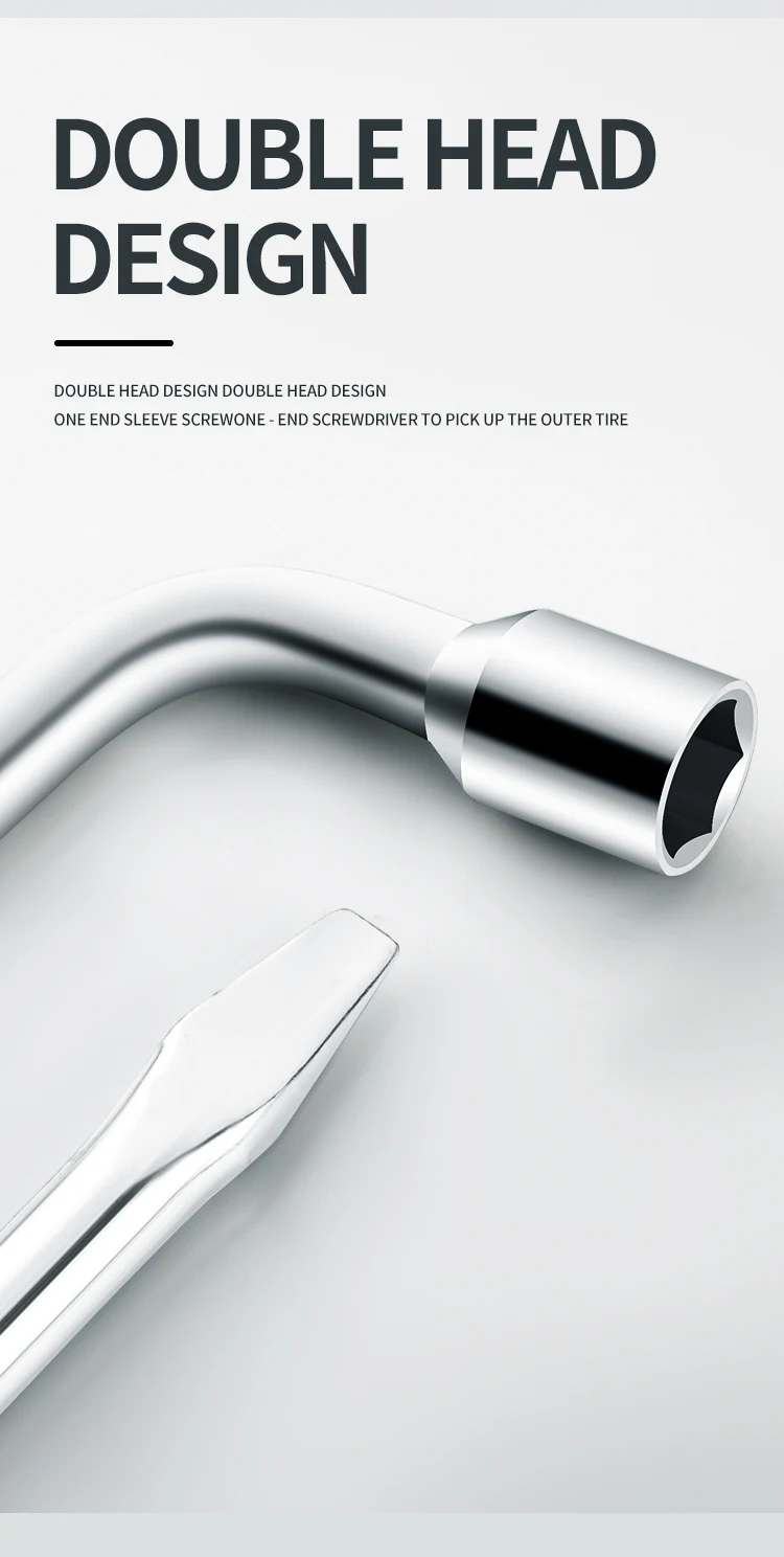 Multi-function L-type Wrench With Crowbar Carbon Steel Universal Socket ...