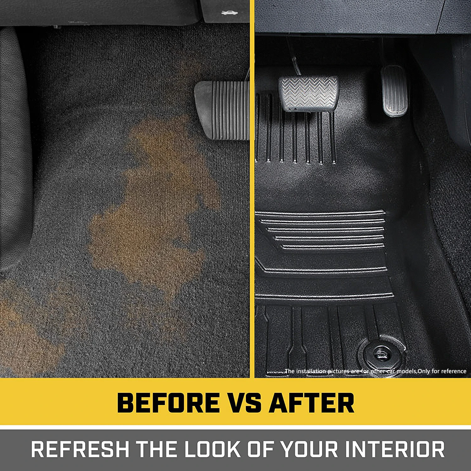 Perfect 3D TPE Car Carpet Floor Mats for Toyota RAV4 2019-2022 ...