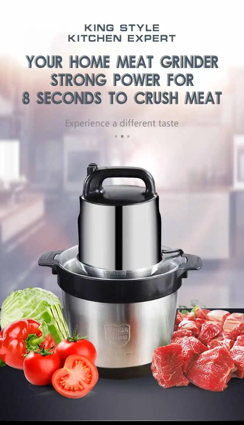 Yam Pounder Machine 6L 8L Meat Chopper Fufu Pounding Blender Portable ...