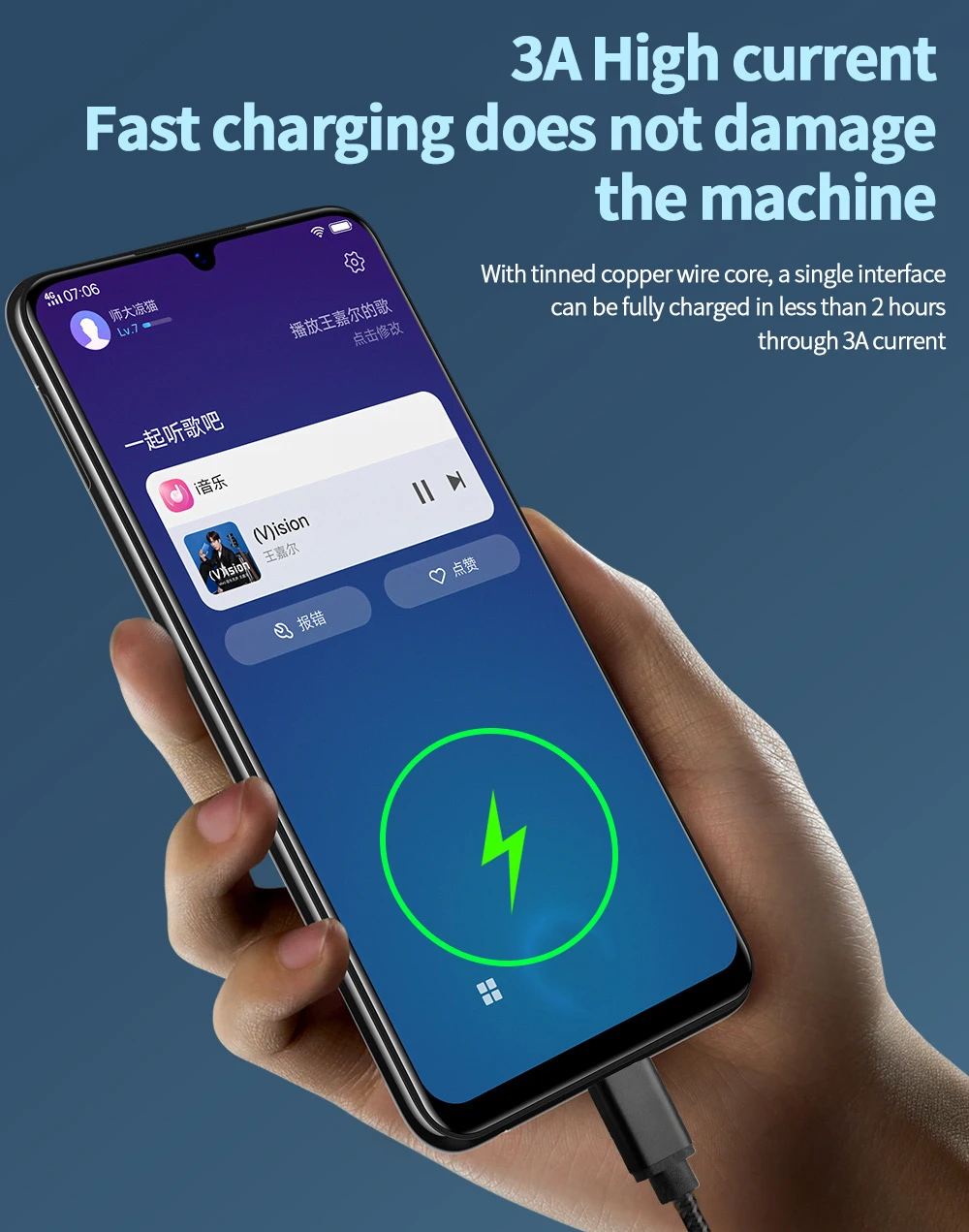 Usb Type C Cable Fast Charging Smart Mobile Phone Data Sync Fast Charge ...