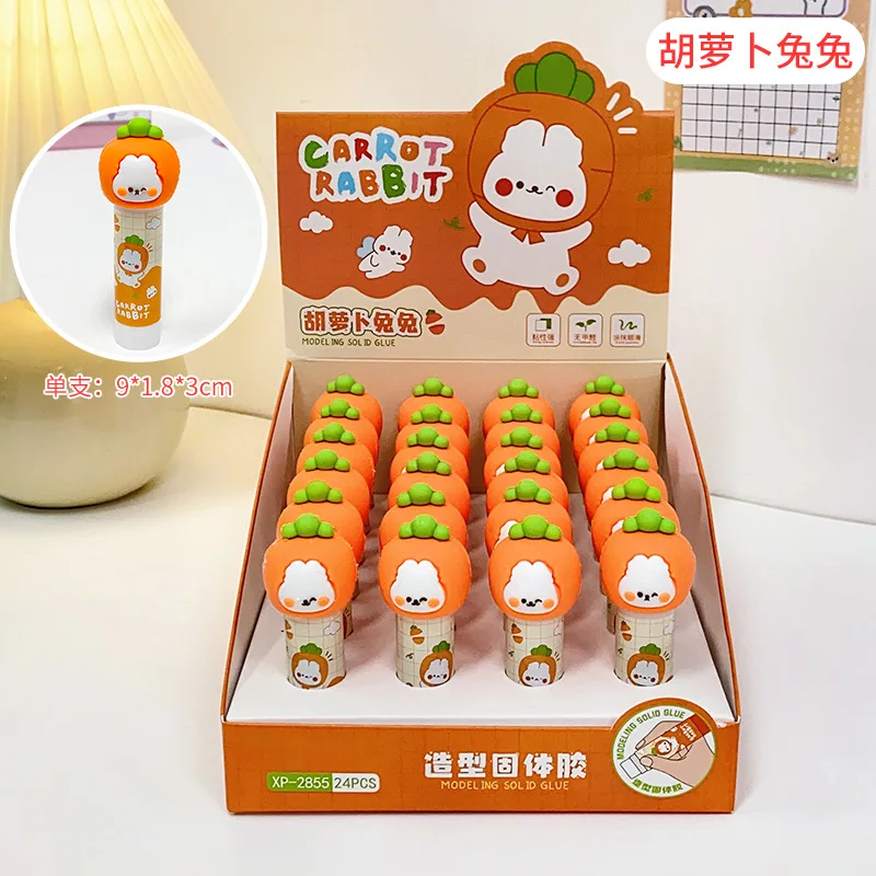 Promotional Cartoon Kawaii Girls Shape Students DIY School Glue Stick ...