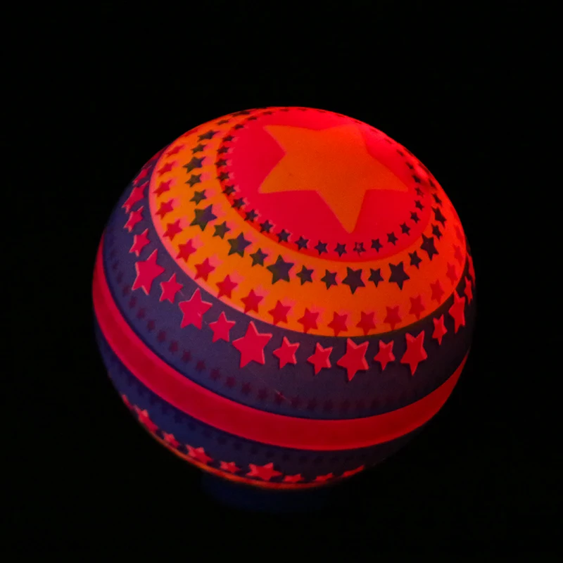 Large Light-up Fitness Fling Ball Inflatable Toy Bouncy Ball Flash ...