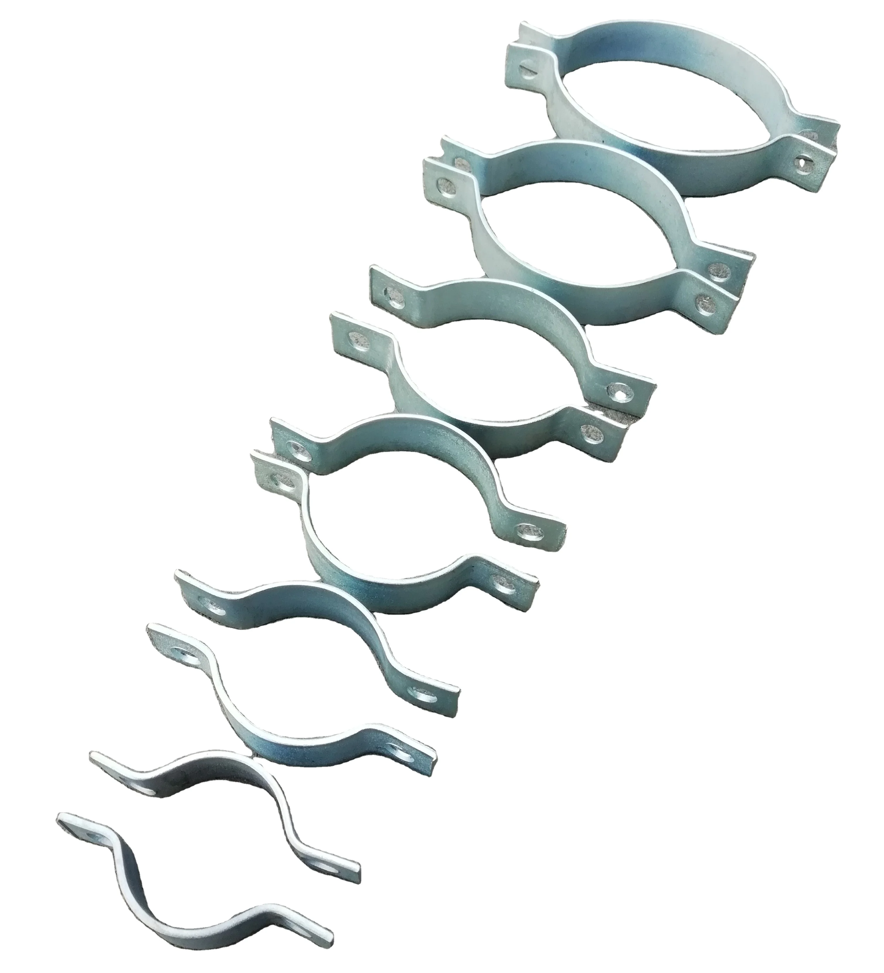 Galvanized Pole Fittings Cable Hoop/pole Clamp Type For 7.5m Or 9m ...