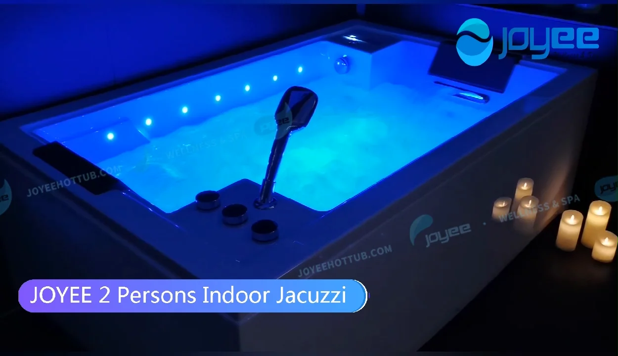 Joyee 2 Person Indoor Whirlpool Apollo Massage Shower Bathtub 2 Sided ...