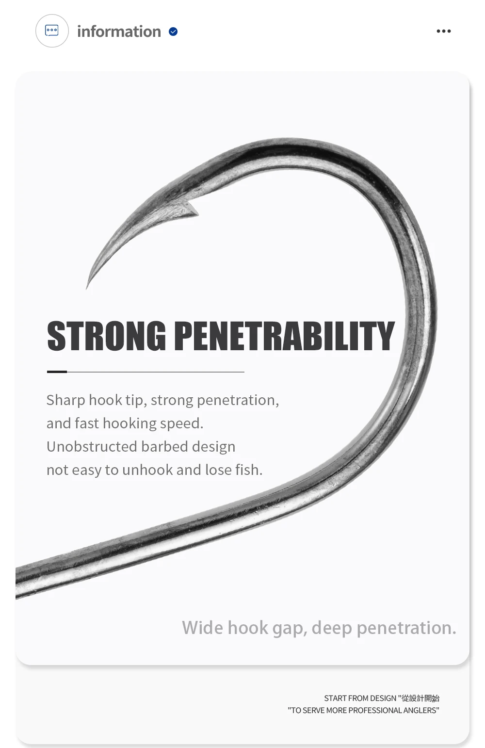 LUSHAZER Fishing Hook Set High Carbon Steel Single Fishing Hook Kit for ...