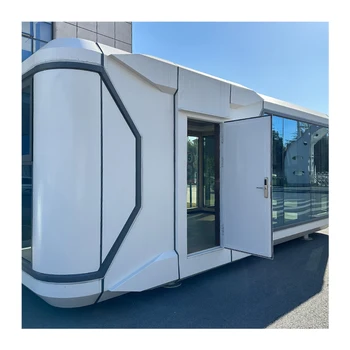 Luxury Camping Space Capsule Prefab Cabin Glass Moving House Modern ...