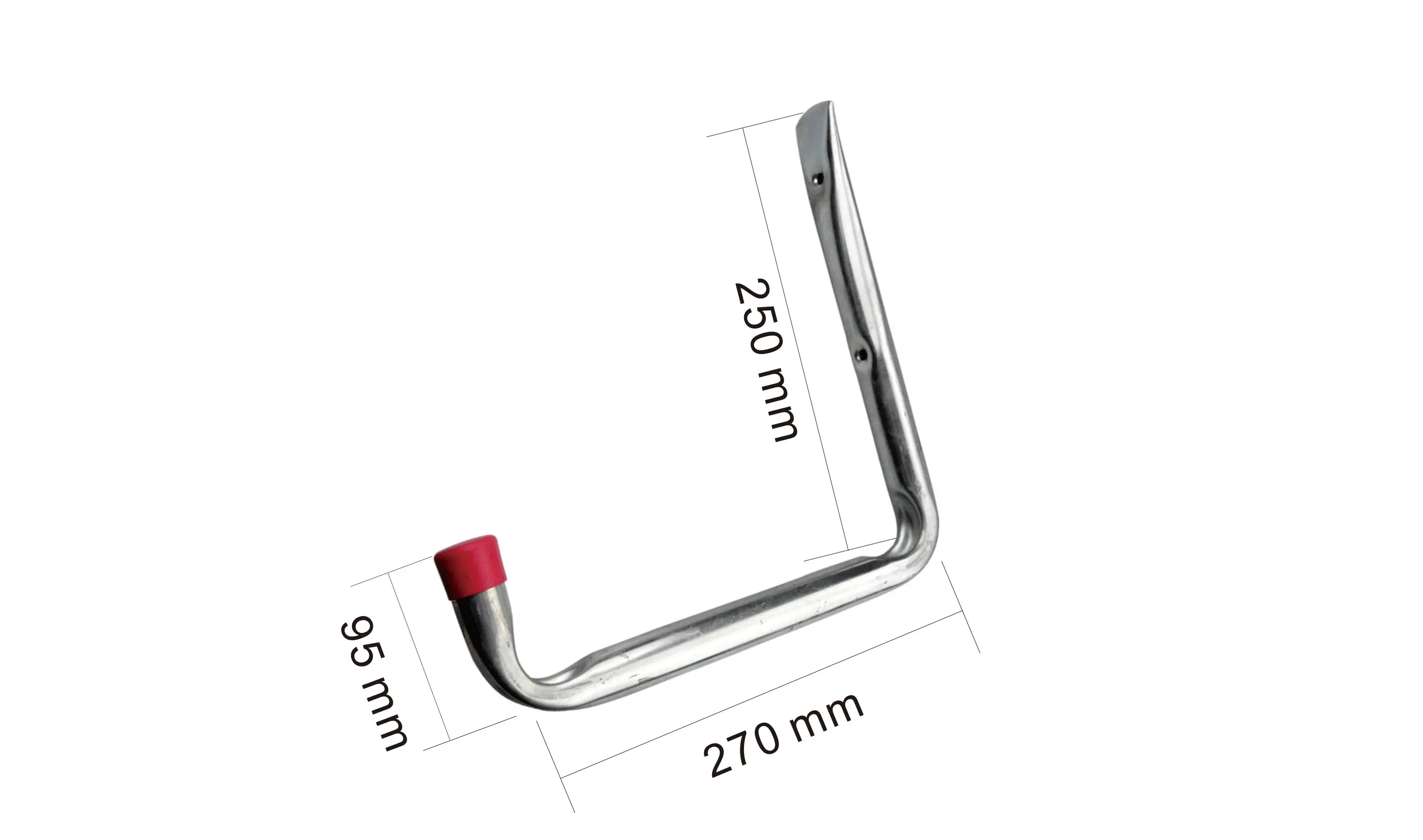 L Shape Wall Mounted Garage Storage Ladder Hanger Steel Galvanized Pipe ...