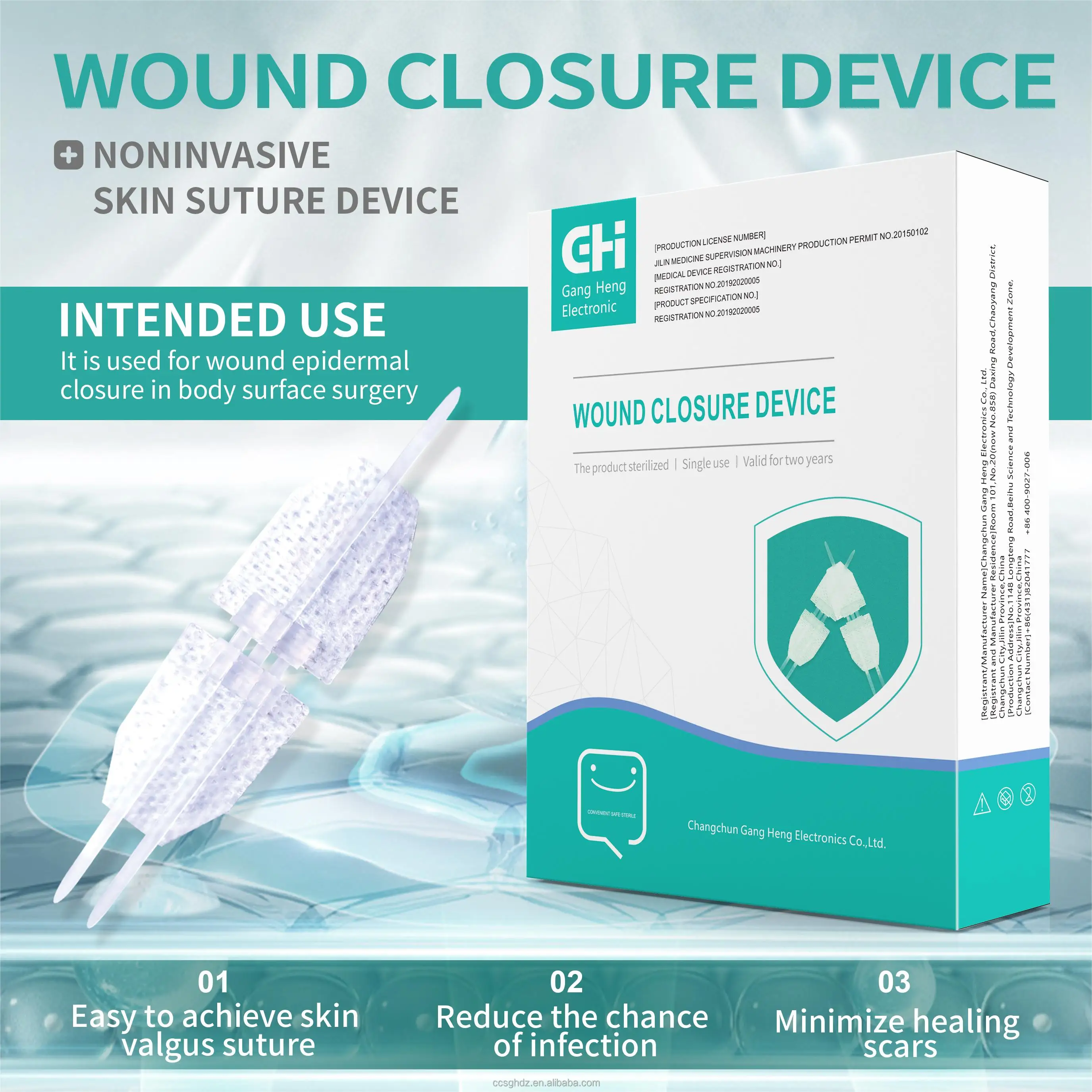 2 Types Laceration Closure Kit - Non-Invasive Wound Closure