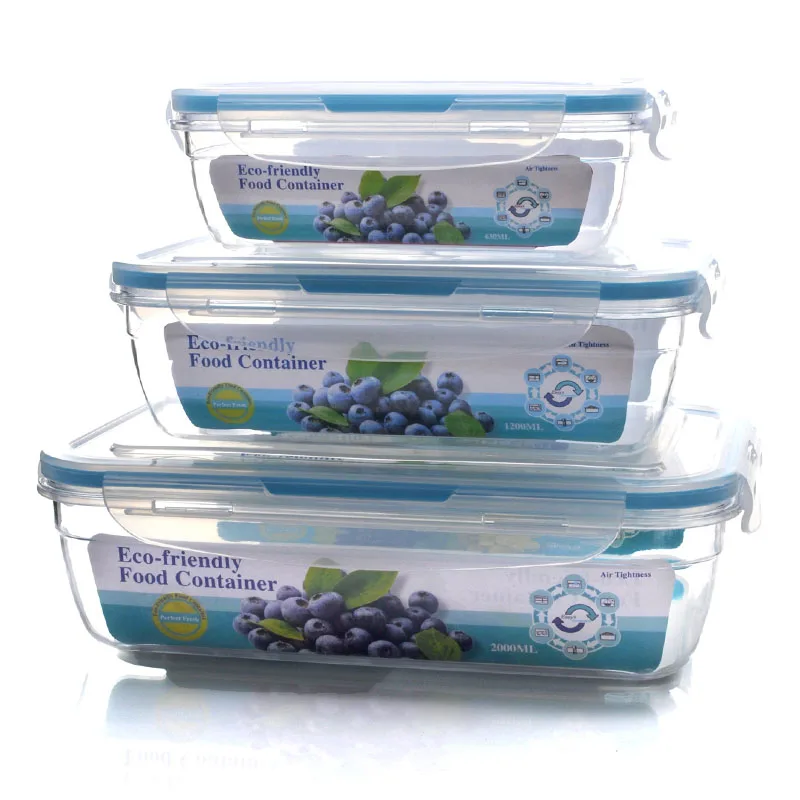 Durable Fresh Keeping Food Storage Containers Plastic Airtight Storage ...