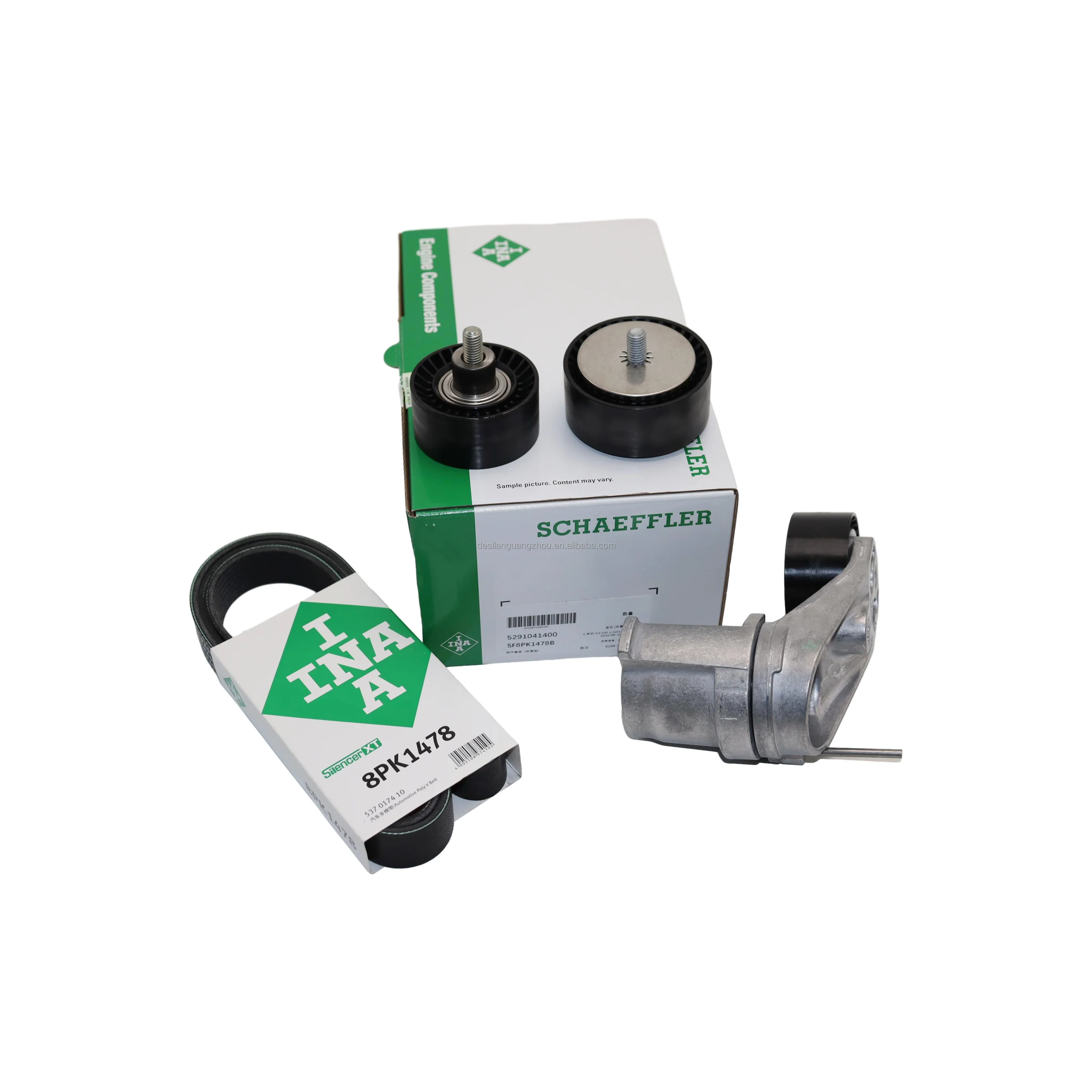 Belt Tensioner Assembly Belt Tensioner Pulley V-Ribbed Belt 8PK1478 for ...