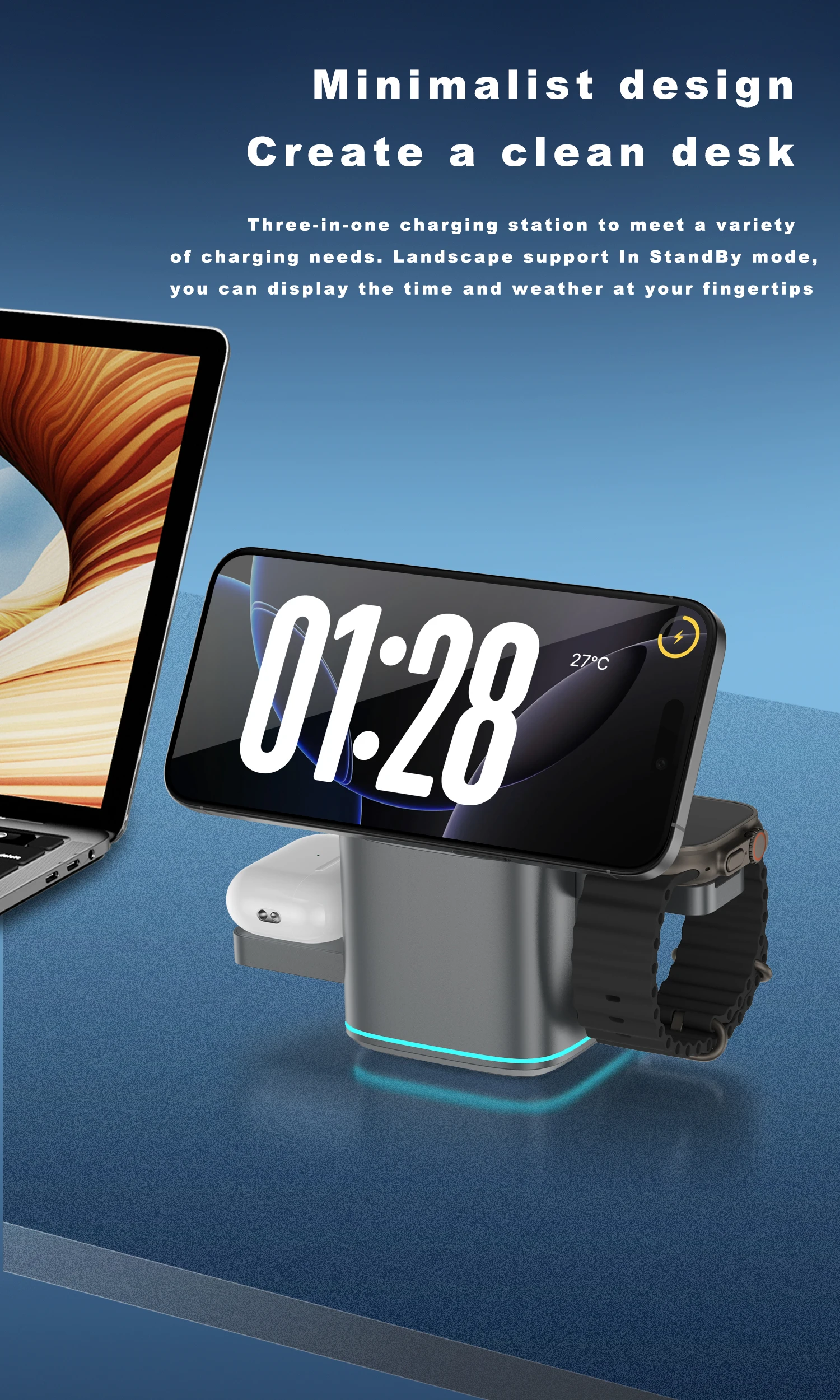 Innovative Products 2025 15W Fast Charging 3-in-1 Magnetic Foldable ...